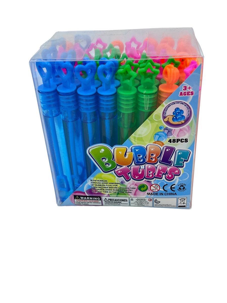 Colorful Test Tube Bubble Sticks 48 Piece Party Background Blowing ...