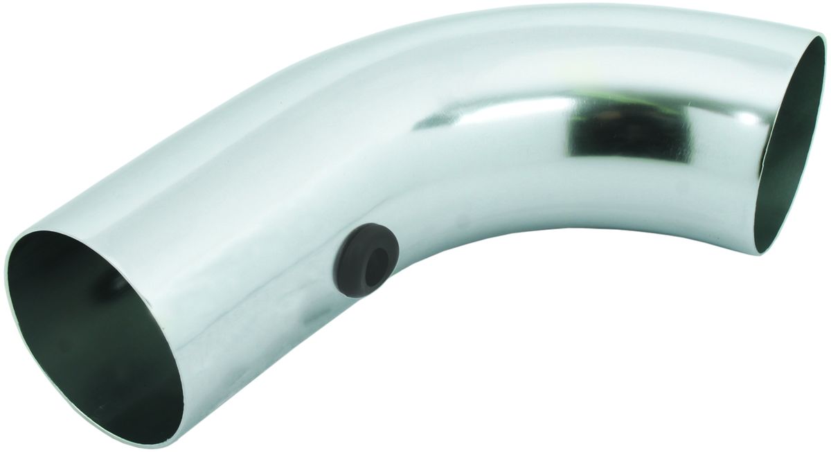 Short Bend Intake / Induction Pipe with Breather Pick-Up - Chrome ...