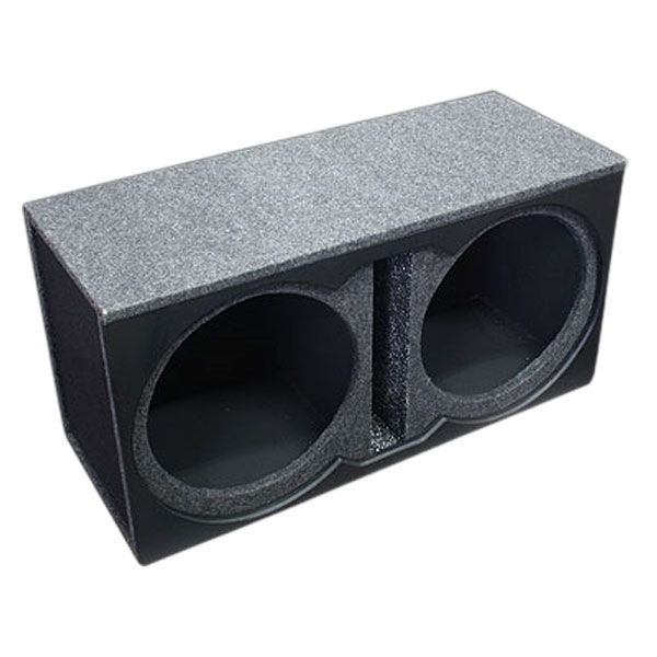15" Dual Subwoofer Car Audio Ported Speaker Enclosure Box with Vinyl ...