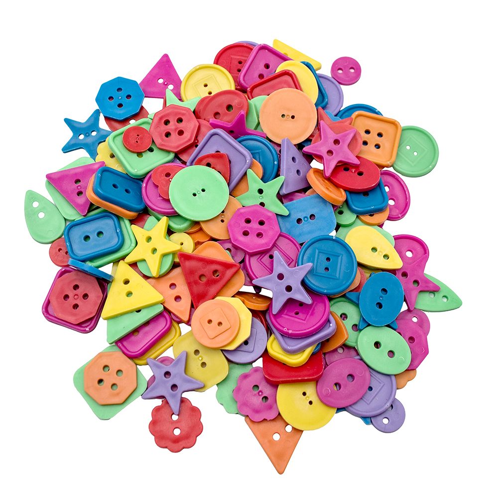 Anthony Peters Bright Multi-Coloured Craft Buttons - 450g | Shop Today ...