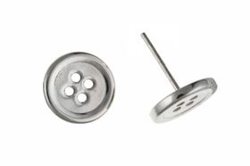 Silver Button Stud Earrings | Shop Today. Get it Tomorrow! | takealot.com