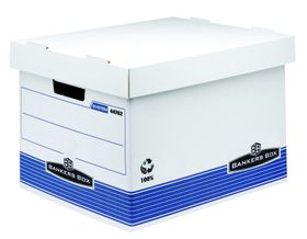 Bankers Box Large Storage Box Stackable Fast Fold and Easy Assembly ...