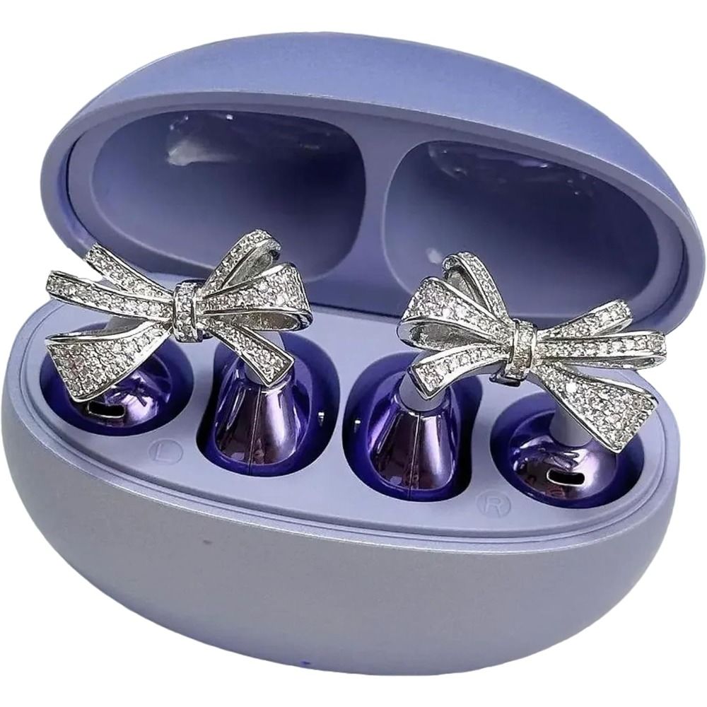 Bowknot Earrings Star Ring Bluetooth Headset Smart Translation Headset ...