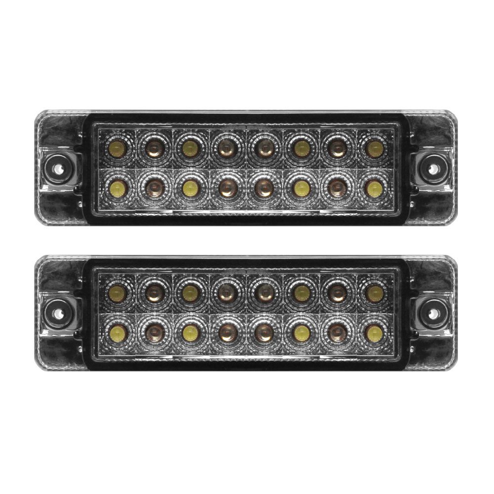 Smoked LED 2 Indicator Light Set Compatible with Volkswagen Golf 1 ...