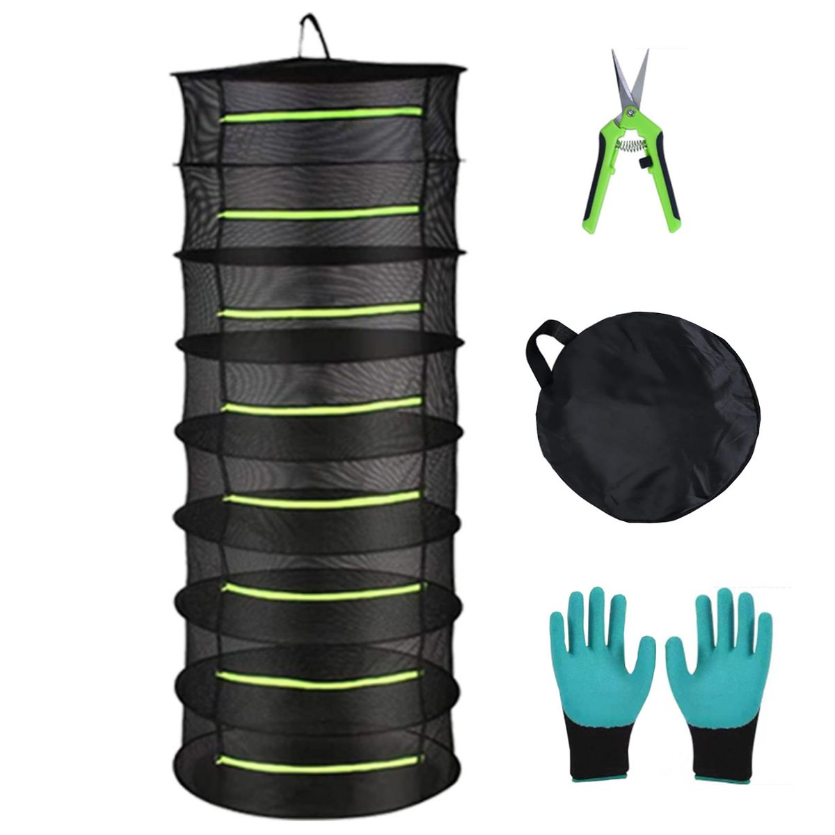 8-Layer 120cm Tall Plant Drying Net Herb Drying Net Tea Drying Basket ...