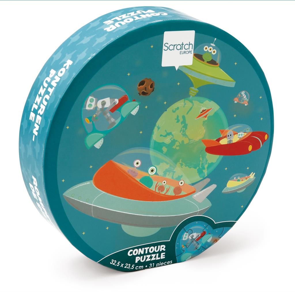 Scratch Puzzle Compact Mini Contour Puzzle Space 31 Pieces | Shop Today ...