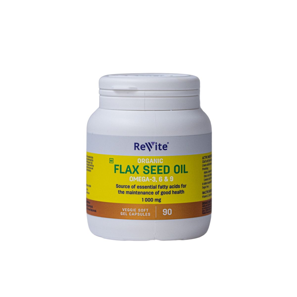 Revite Organo Flax 1000mg Vegicap Softgels - 90s | Shop Today. Get it ...
