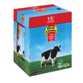 First Choice Full Cream Milk (6lt) | Shop Today. Get it Tomorrow ...