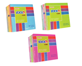 Stick'n Assorted Neon Sticky note Cubes - Pack of 3 | Shop Today. Get ...