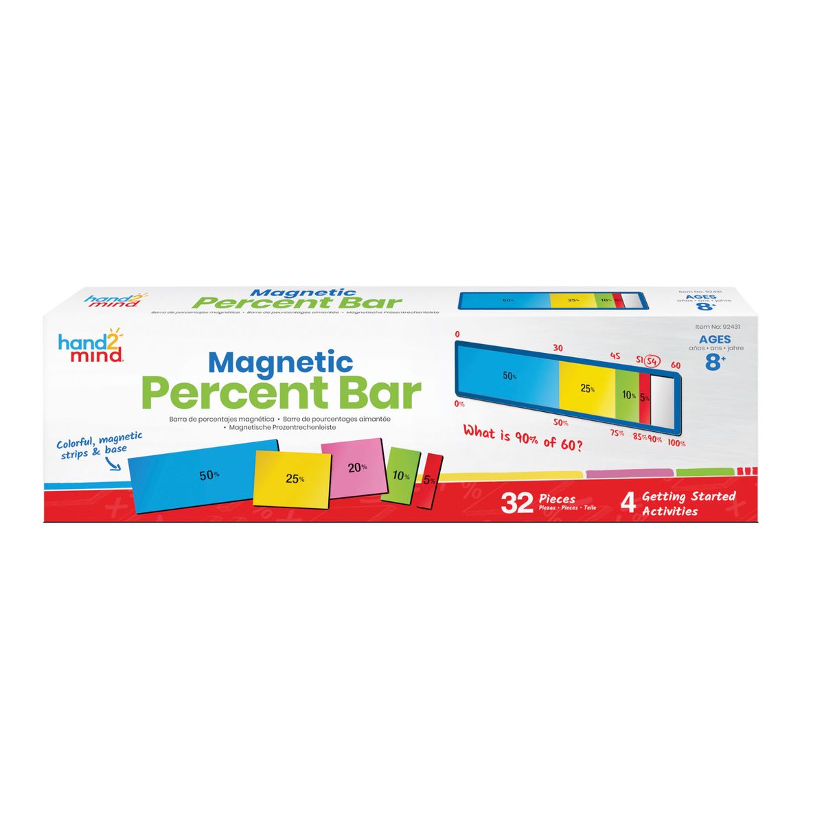 Greenbean Magnetic Percent Bar: 32 Piece Demonstration Set | Shop Today ...