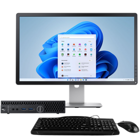 Refurbished - Dell OptiPlex 3070 Intel i5 USFF PC with 512GB SSD + 23 ...