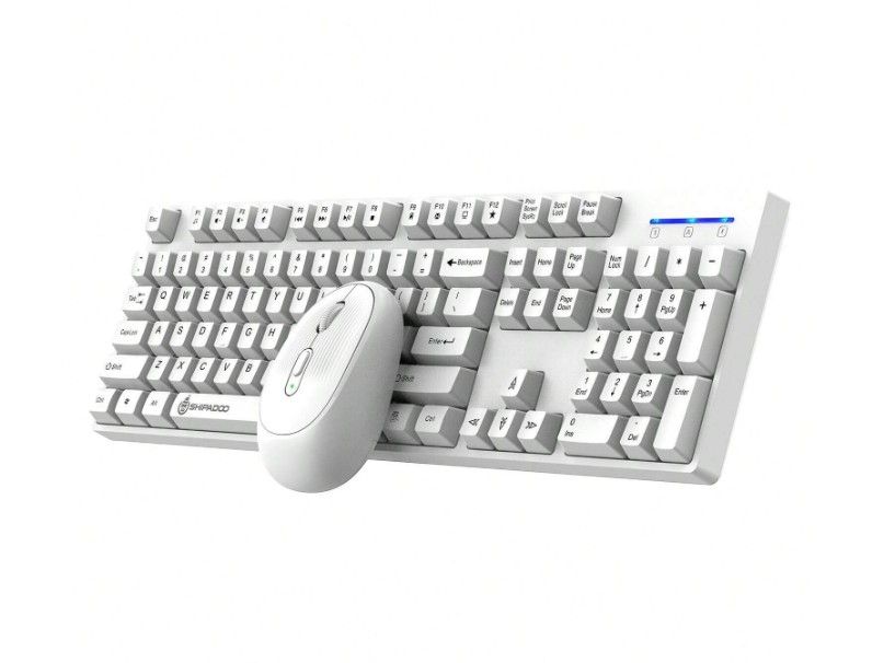 SHIPADOO - W1060 - Ergonomic Wireless Keyboard & Mouse Set - White | Shop Today. Get it Tomorrow ...