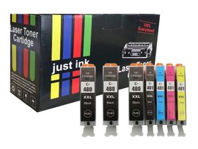 Compatible Canon PGI-480XXL / CLI-481XXL / 480 / 481 + 2 Extra Black ...
