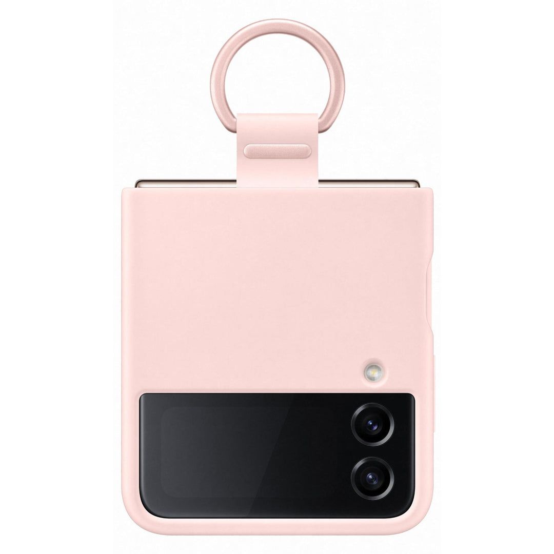 Samsung Original Silicone Cover With Ring For Galaxy Z Flip 4 - Pink ...
