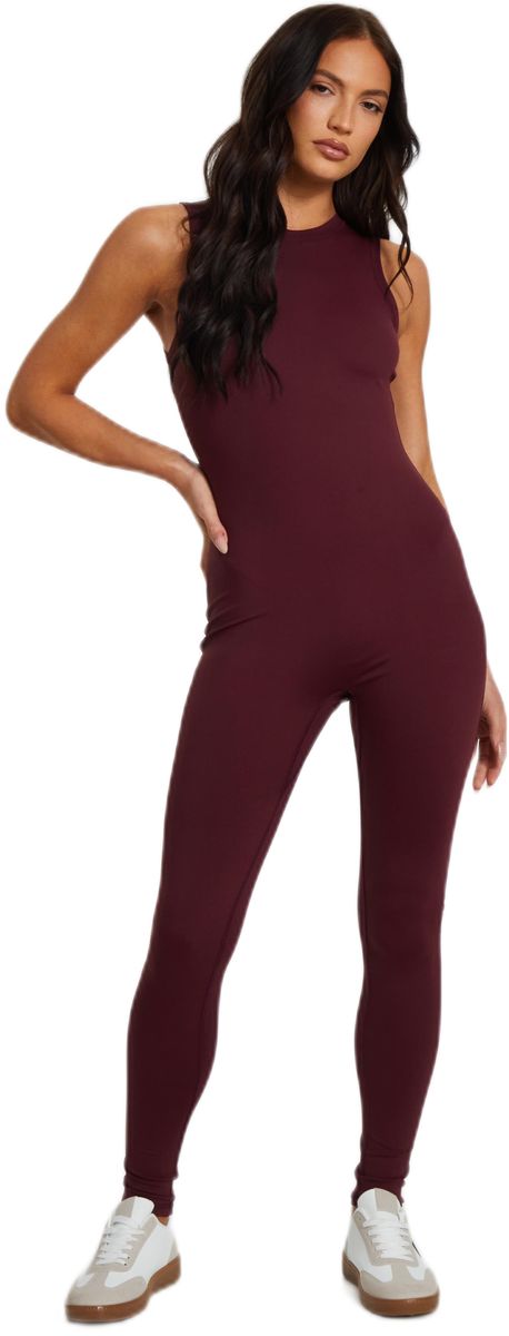 Quiz - Women Dark Red Sleeveless Unitard | Shop Today. Get it Tomorrow ...