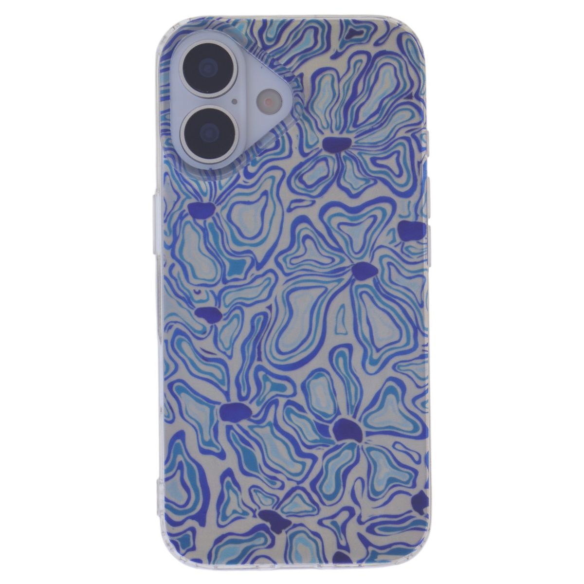 Iridescent Abstract Floral Swirl Design Phone Case - iPhone Compatible ...