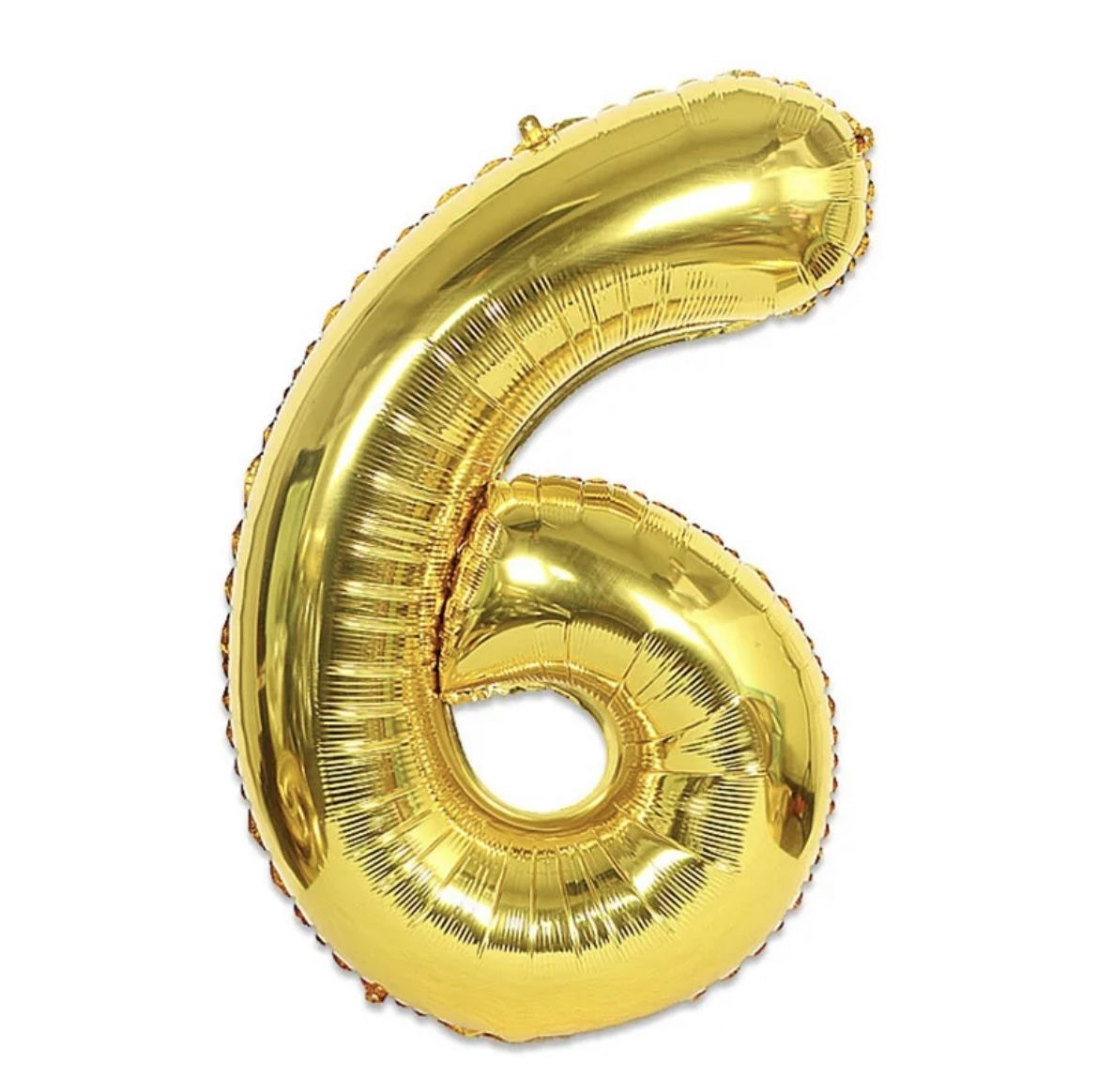 Gold Number 6 Helium Balloon 106cm | Shop Today. Get it Tomorrow ...