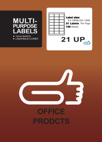 21 Up Labels Self Adhesive A4 Size - 100 Sheets - The Clip | Shop Today ...