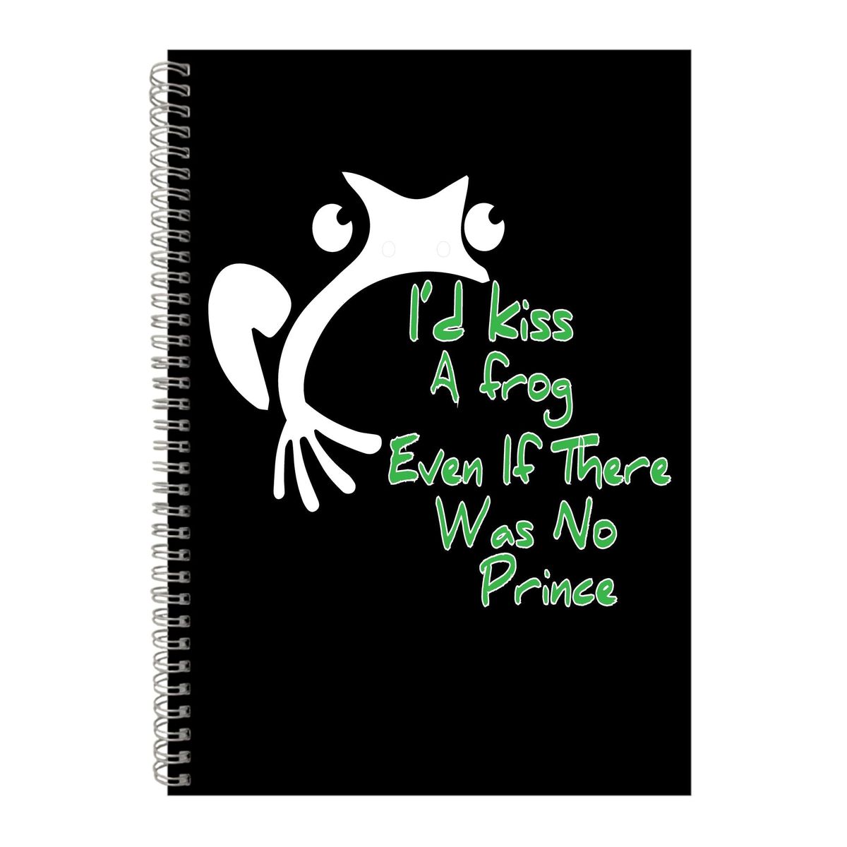 Kiss A4 Notebook Spiral and Lined Frog Lovers Graphic Toad Notepad Gift ...