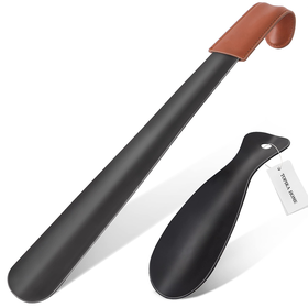 Topika - Shoe Horn Long Handled Metal ShoeHorn Set for Home and Travel ...