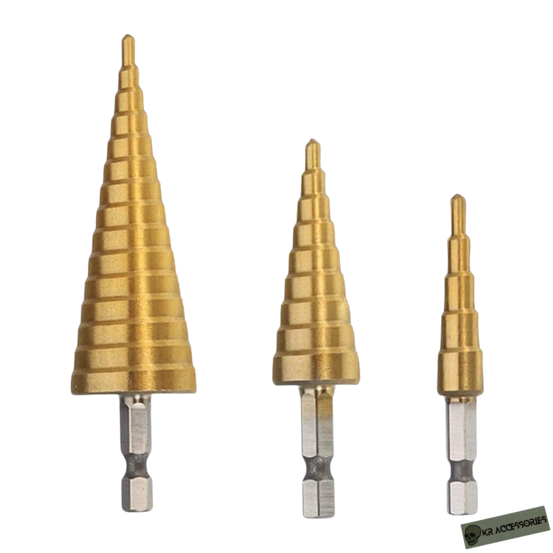 KR Drill Bit Cone Hole Cutter Set (3 Piece) | Shop Today. Get it ...