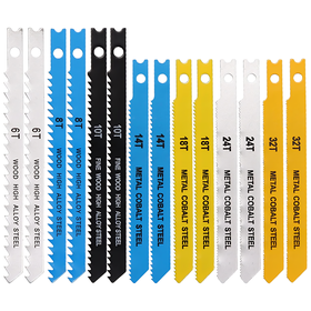 14 Piece Hack Saw Blades Set- for Metal, Wood & Plasti -Jig Saws ...