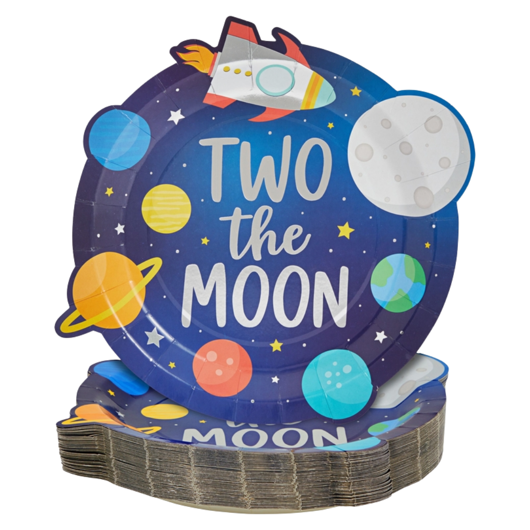 Two The Moon Die Cut Paper Plates | Shop Today. Get it Tomorrow ...