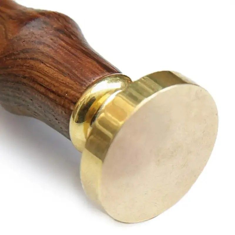 Round Blank Wax Seal Stamp Solid Brass Head Without Engraving - 25mm ...