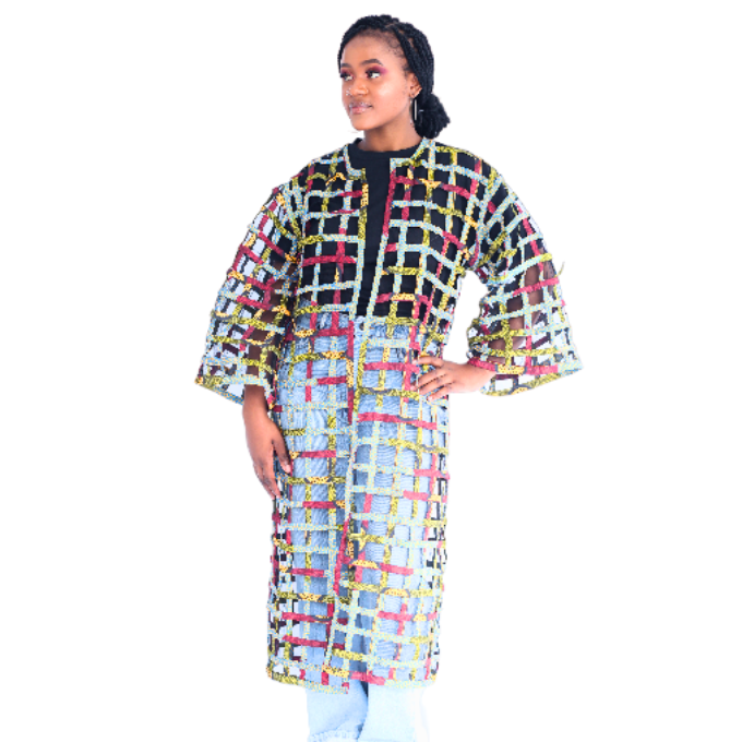 Lashibi African Basket Kimono by Tribe Afrique | Shop Today. Get it ...