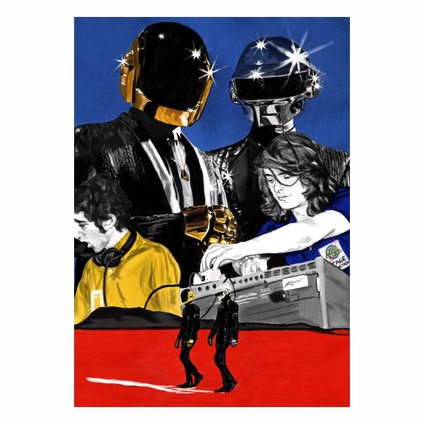 Daft Punk Abstract - A1 Poster | Shop Today. Get it Tomorrow ...