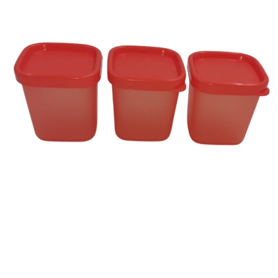 Tupperware set of 3 Cubic container - Peach | Shop Today. Get it ...