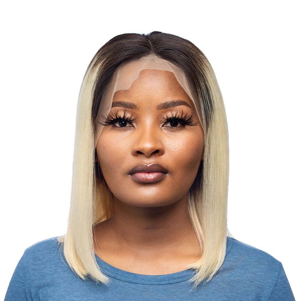 FMBP Platinum Blonde 1B/613 Brazilian Ear-Ear Frontal Wig 12 inches ...