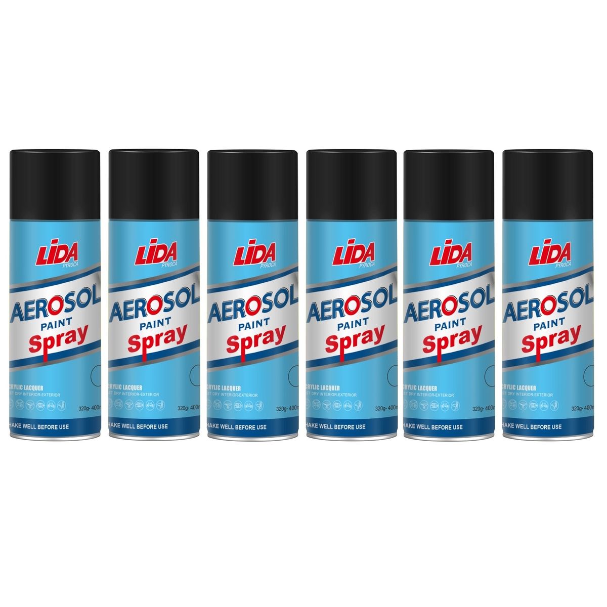 LiDA Spray Paint 400ml 6 Pack | Shop Today. Get it Tomorrow! | takealot.com