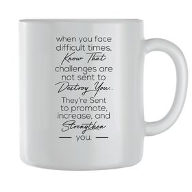 Strength Coffee Mugs for Men Women Motivational Saying Graphic Cup Gift ...
