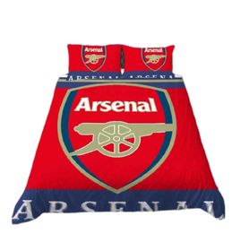 Premium Arsenal FC 3D Printed Duvet Cover Set - Style 1 (Double Bed ...
