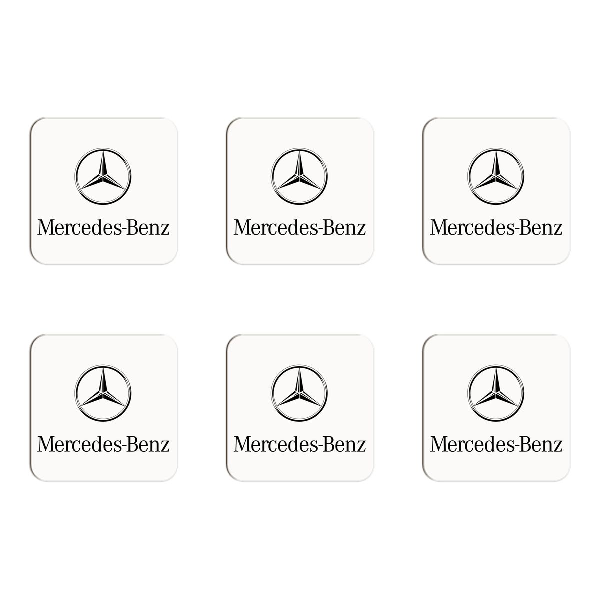 Mercedes Benz Coasters - Set of 6 | Shop Today. Get it Tomorrow ...