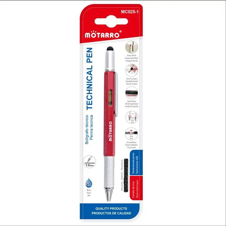 Motarro MC025-1 Multifunctional Technical Pen Red | Shop Today. Get it ...