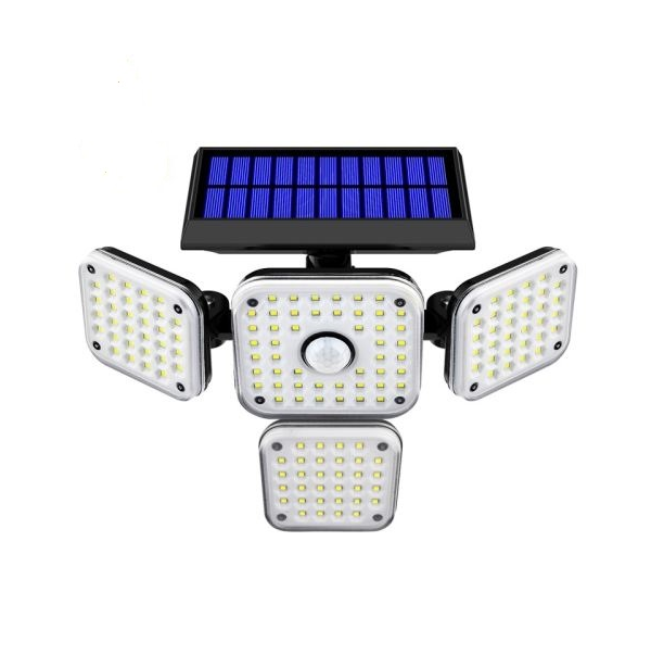 Waterproof Solar Powered 4 Sided Sensor Wall Light 144 LED | Shop Today ...