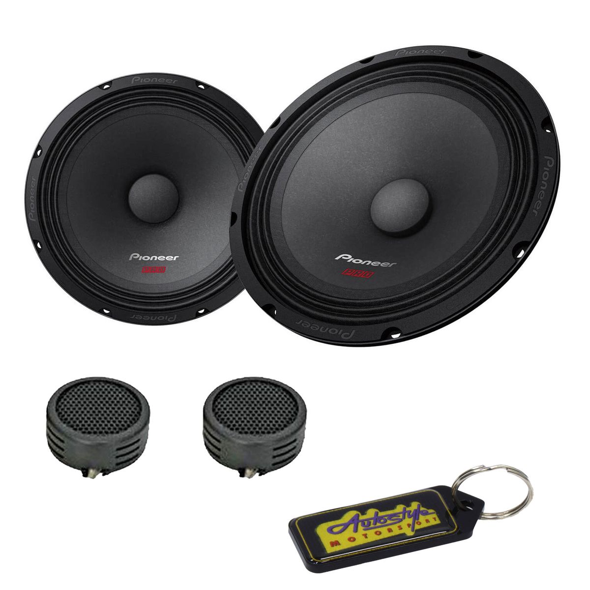 Pioneer Pro Series 8" 400Watts Midbass Speakers & Evo Tweeters ...