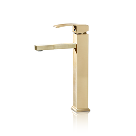 Trendy Taps Bathroom Gold Brushed Tall Sink Basin Lever Arch Mixer Tap ...