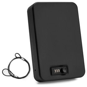 Portable Combination Travel Safe/Lock Box with Cable Tether | Shop ...