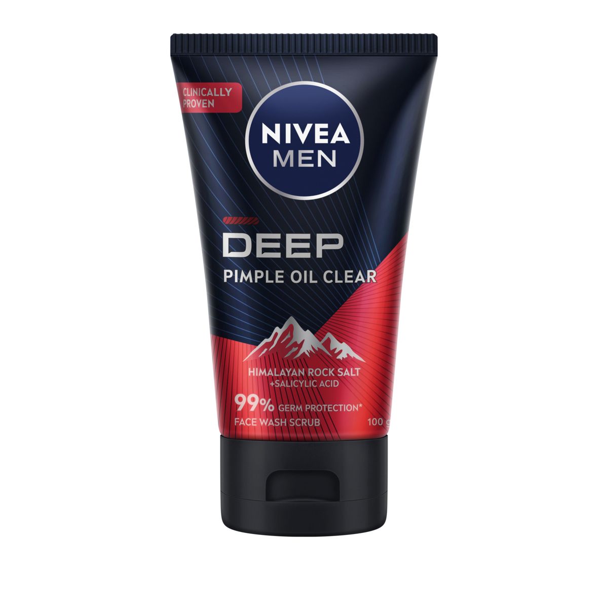 NIVEA MEN DEEP Pimple Oil Clear Face Wash Scrub, 100ml | Shop Today ...