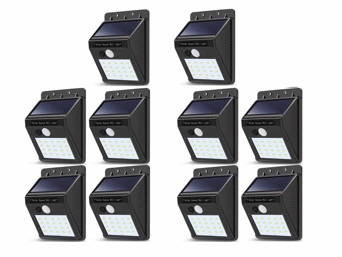 Ten Tech 10 Piece LED Solar Wall Light | Shop Today. Get it Tomorrow ...