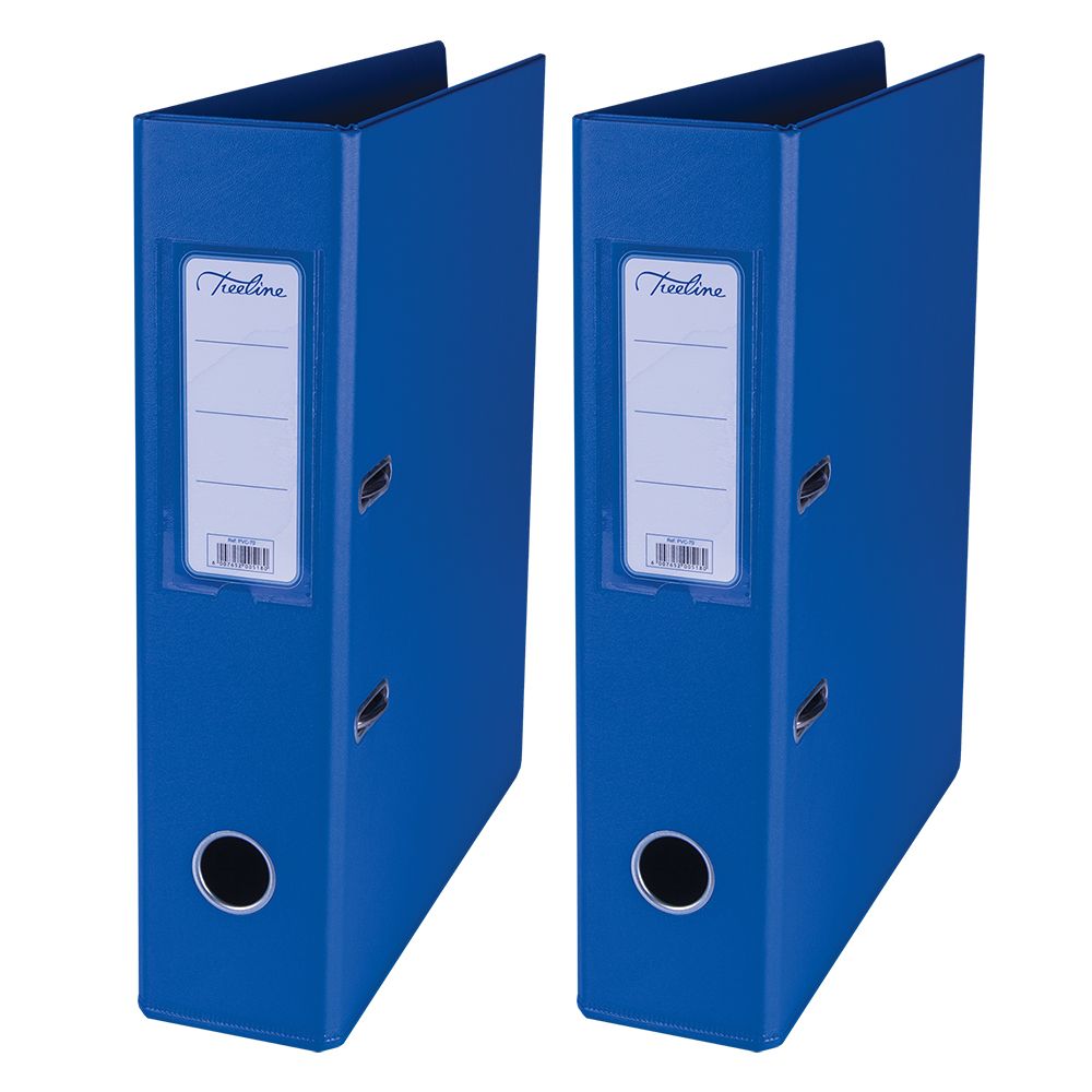 Treeline PVC 70 A4 PVC Lever Arch File - Blue - Pack of 2 | Shop Today ...