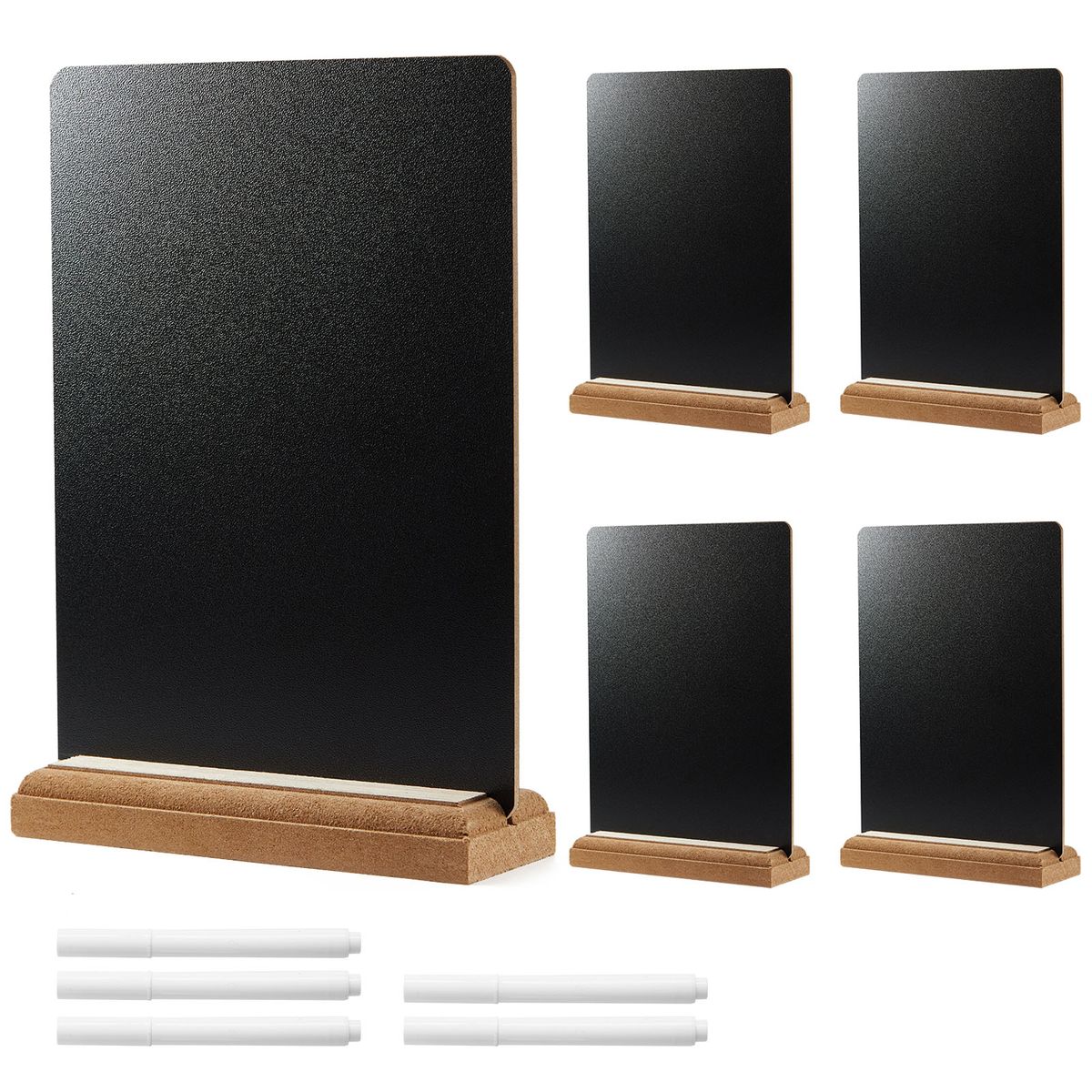 Chenshia 5Pc Wood Stand Chalkboard Event Message Board Sign &marker ...