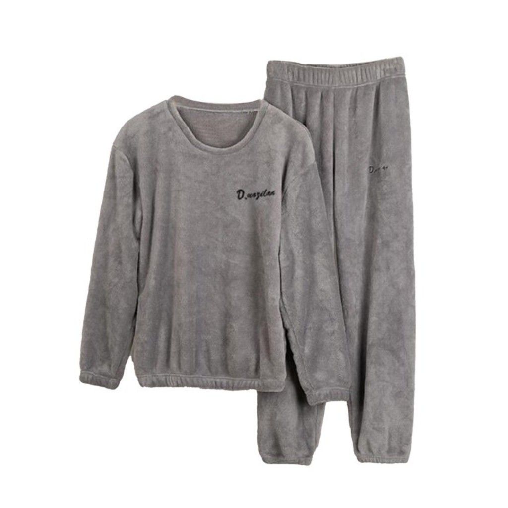 Warm And fluffy Winter Ladies Pyjamas Set S/M- Grey | Shop Today. Get ...