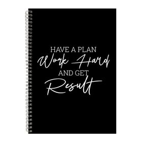 Results A4 Notebook Spiral and Lined Motivational Saying Graphic ...