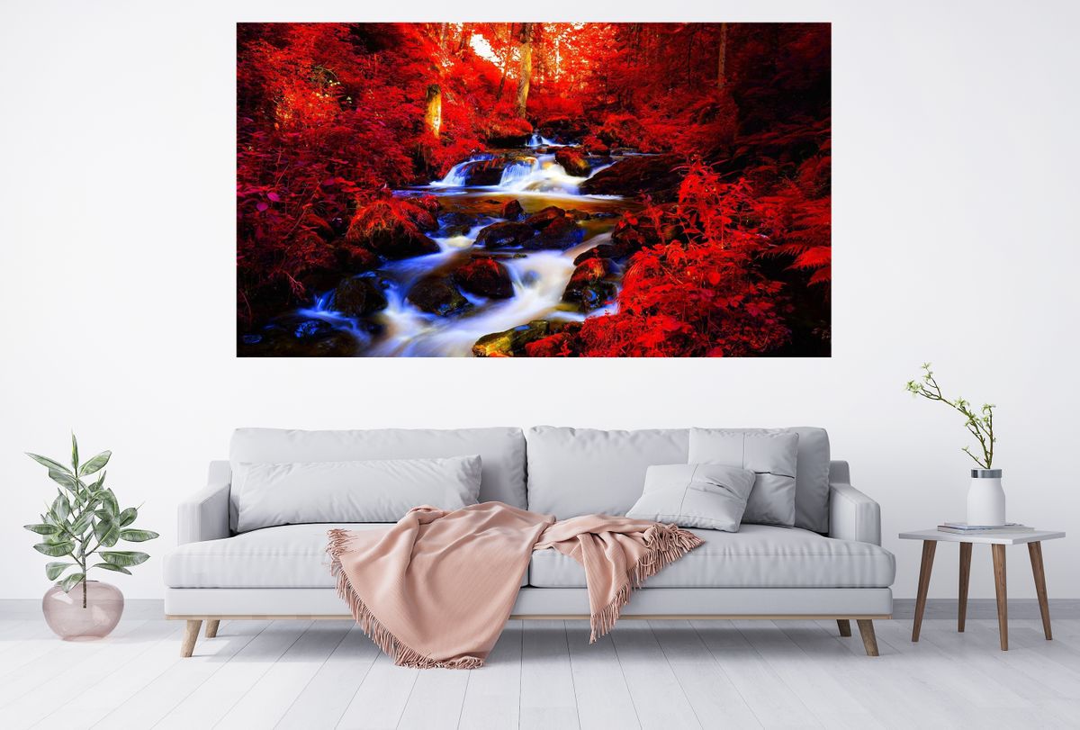 Red Water Flow Canvas - 0046 | Shop Today. Get it Tomorrow! | takealot.com
