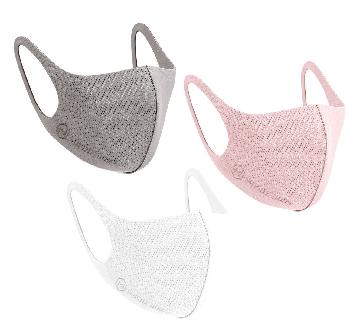 Sophie Moda Mask - Nano Silver Cooling Fibre Children 3D (3 Pack) V5 ...