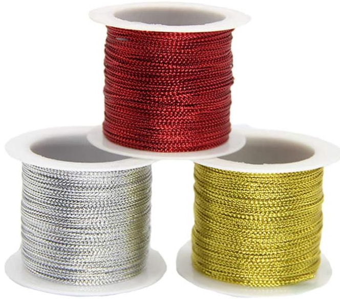 Metallic Craft Thread Cord For Jewelry Making Gift- Set Of 12 | Shop ...